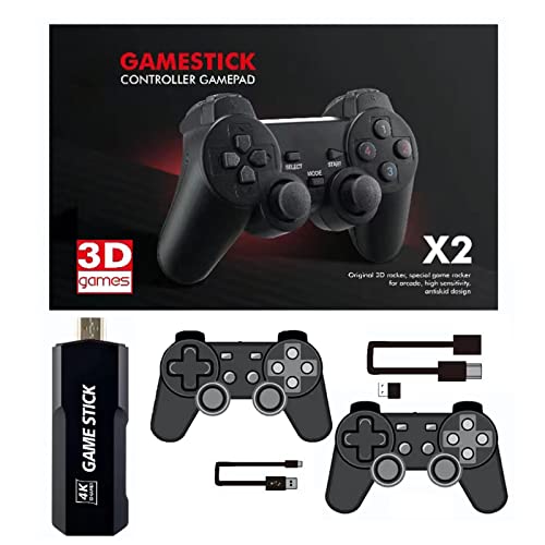 N-Game Stick, Wireless Retro Game Console, 2023 New Game Console, New Game Stick Lite 2023 Best Childhood Memories, Built in 20000+ Games, 9 Classic Emulators with 2×Wireless (M9 128G (41000+ Games))