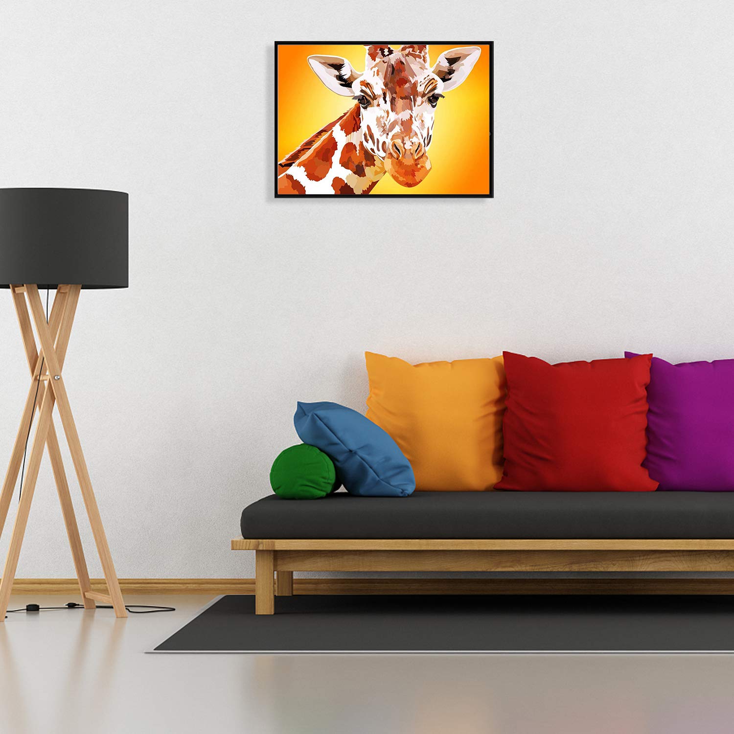 SENWANG Diamond Painting Kits for Adults 5D DIY Full Drill by Number Round Crystal Rhinestone Embroidery Arts Craft for Home Wall Decor 11.8"x 15.75"Giraffe
