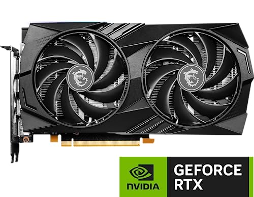 MSI Gaming GeForce RTX 4060 8GB GDRR6 128-Bit HDMI/DP Nvlink TORX Fan 4.0 Ada Lovelace Architecture Graphics Card (RTX 4060 Gaming X 8G)