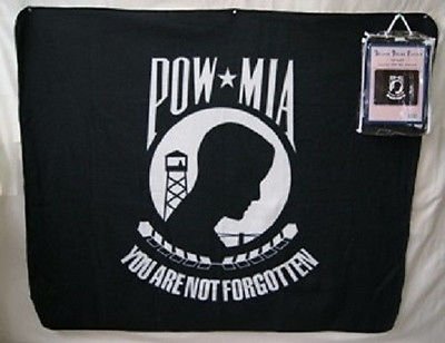 U.S. Military POW MIA POWMIA 50x60 Polar Fleece Blanket Throw