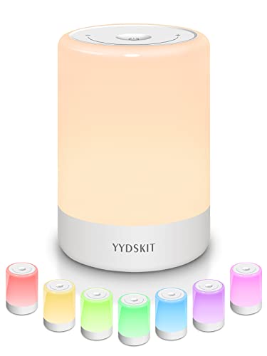 YYDSKIT Nursery Night Light for Kids Color Changing Rechargeable Touch Lamp for Newborn Baby Nursery Lamp Lasting Up to 100Hours Bedside Nightlight
