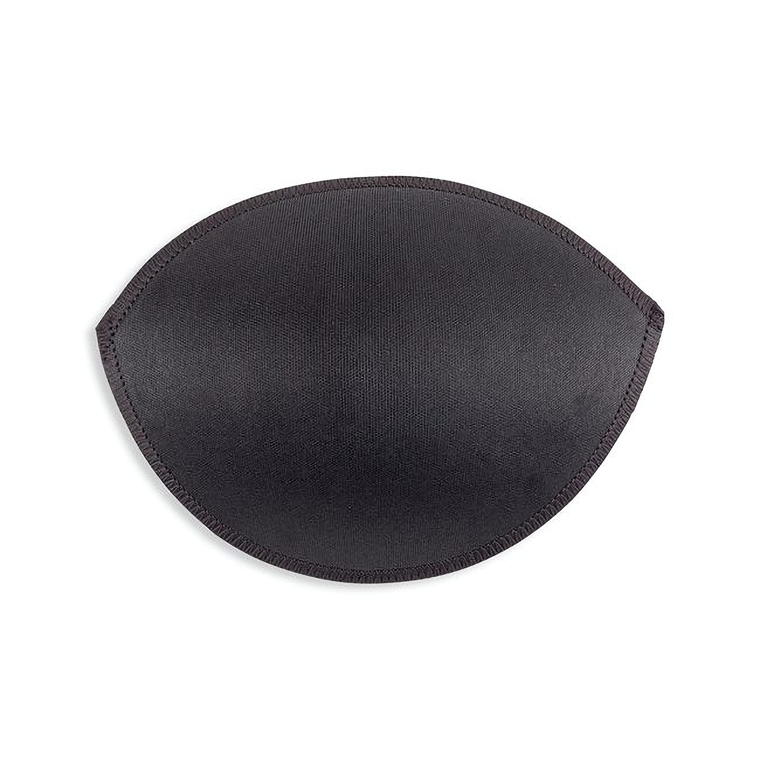 ButtonMode Un-Padded Bra Cups Insert or Sew In, Instant Shape + Support, Chest Crease Reducer for Bridal, Bridesmaid, Dresses, Black, Unpadded Size B, 1 Pair