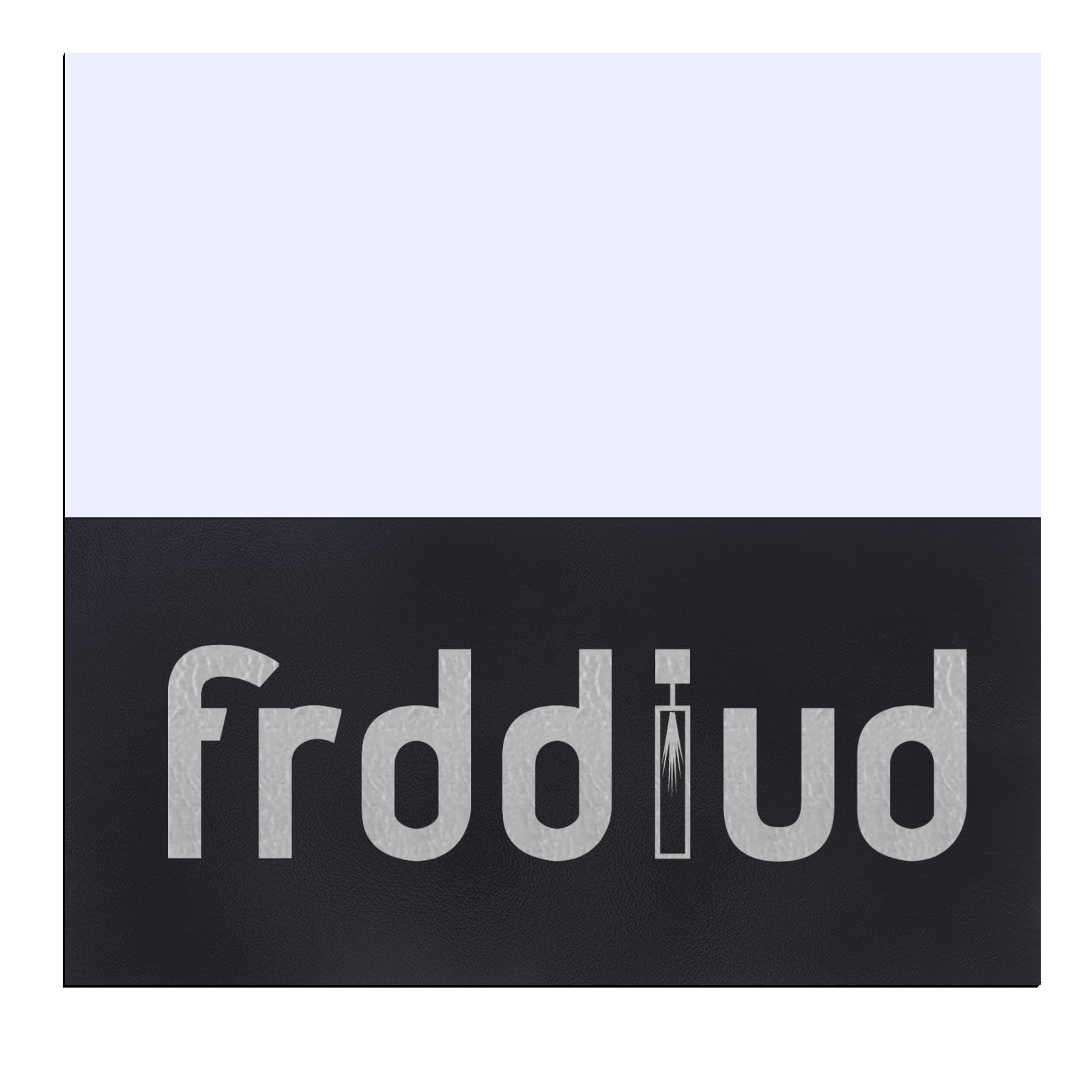 Frddiud Laserable Leather Sheets, 12" x 24"Laserable Leatherette Patch with Adhesive Backing, CO2 Laser Engraving Supplies, Faux Leather for Crafting Tools, Wallets (Black/Silver/Adhesive Backing)