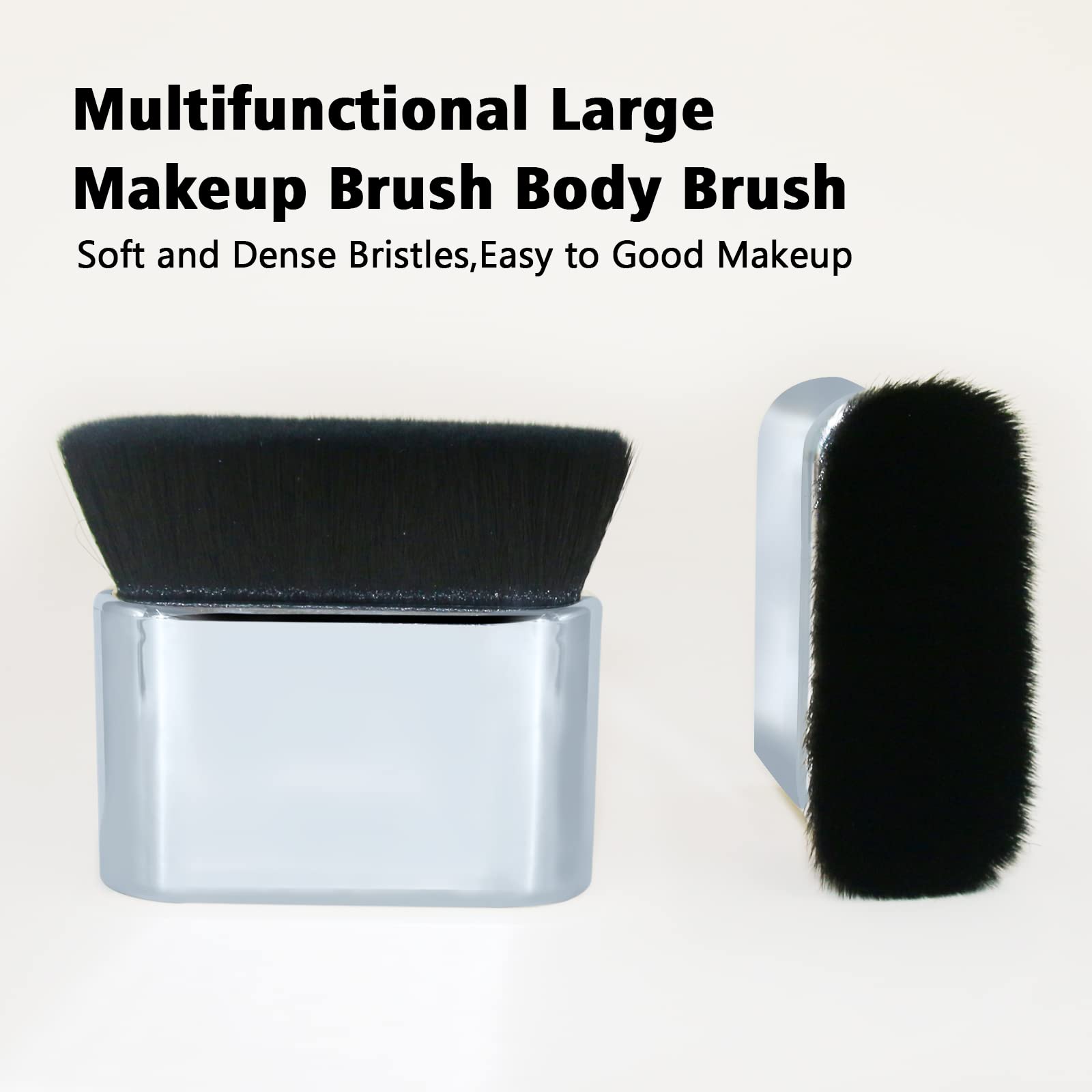 Dpolla Powder Foundation Brush for Liquid Foundation Angled Kabuki Brush Premium Makeup Brush for Flawless Liquid Cream Foundation Bronzer Concealers Setting Mineral Powder Cosmetics Blending Buffing