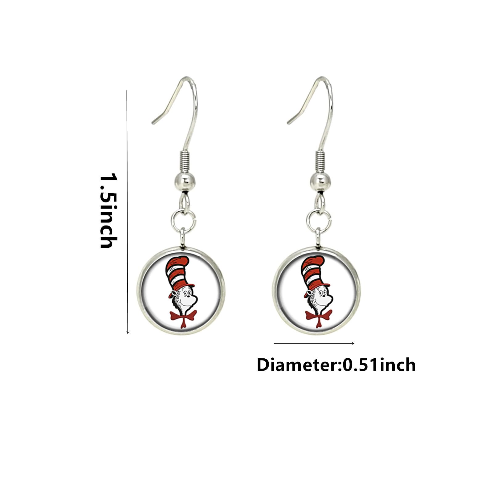 Cartoon Cute Anime Earrings Stud, Cartoon Ear Studs, Gift for Women, Men