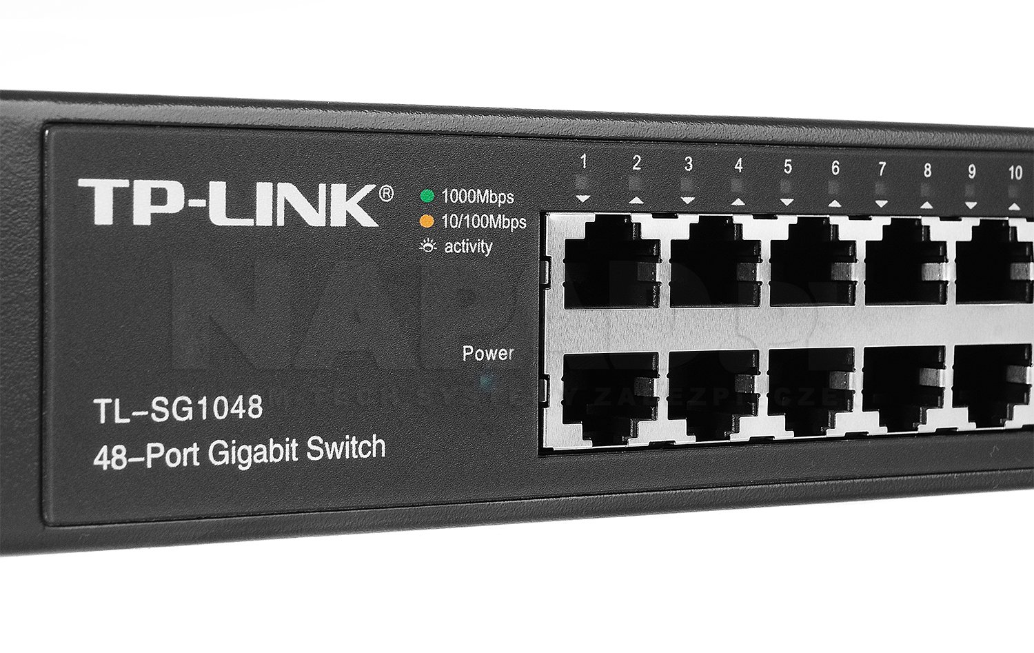 TP-Link 48-Port Unmanaged Gigabit Ethernet Switch, Steel Case, 19-inch Rack-Mount(TL-SG1048)