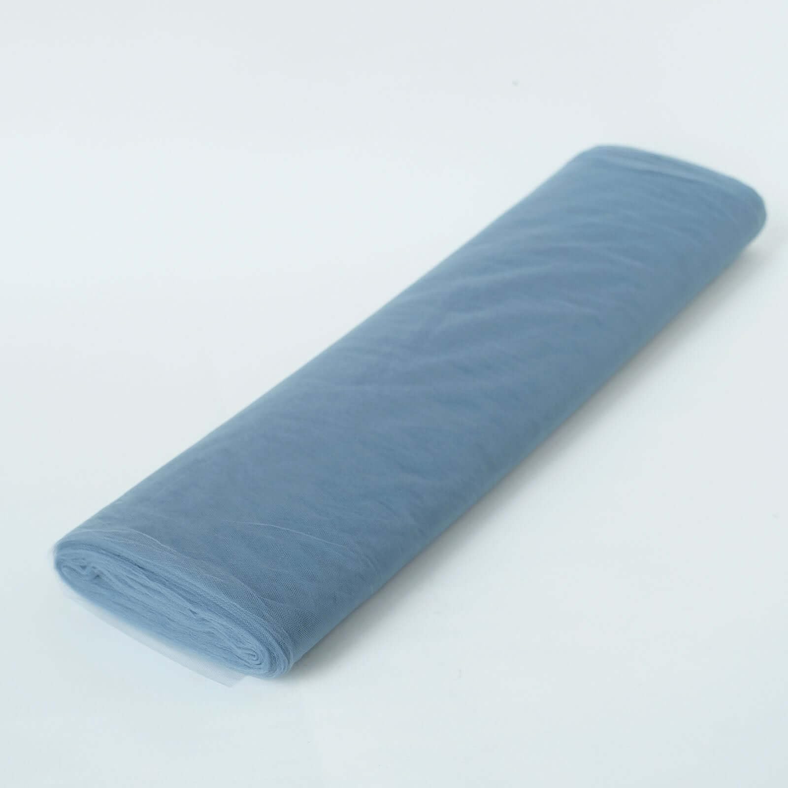 Efavormart 54" x 120 feet Extra Large Wedding Tulle Bolt for Party Decorations Banquet Event Sewing DIY Crafts Fabrics - Dusty Blue