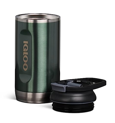 Igloo, 12 OZ Stainless Steel, Tumbler, Flip ‘n’ Sip, Spruce