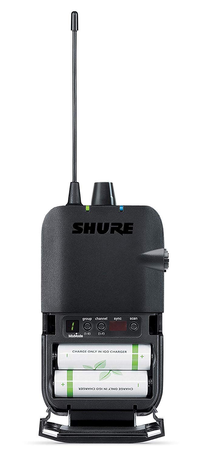 Shure PSM300 P3TR112TW Wireless in-Ear Personal Monitoring System with SE112 Earphones, Twinpack - H20 Band