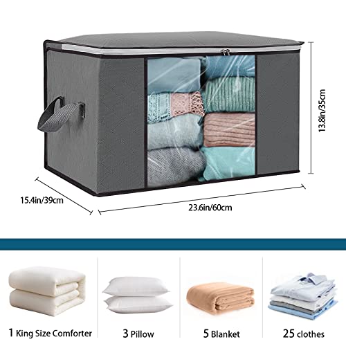 MecTo Bundle 3 Pack Clothes Storage Bag and 6 Pack Vacuum Storage Bags