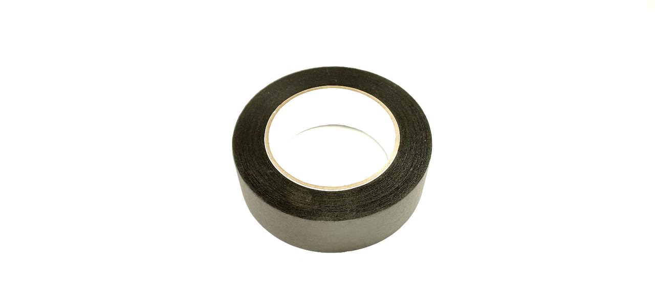 Case - 24 Rolls Marcy No Residue Black Masking Tape 1.5" x 60 yds (36mm x 180')
