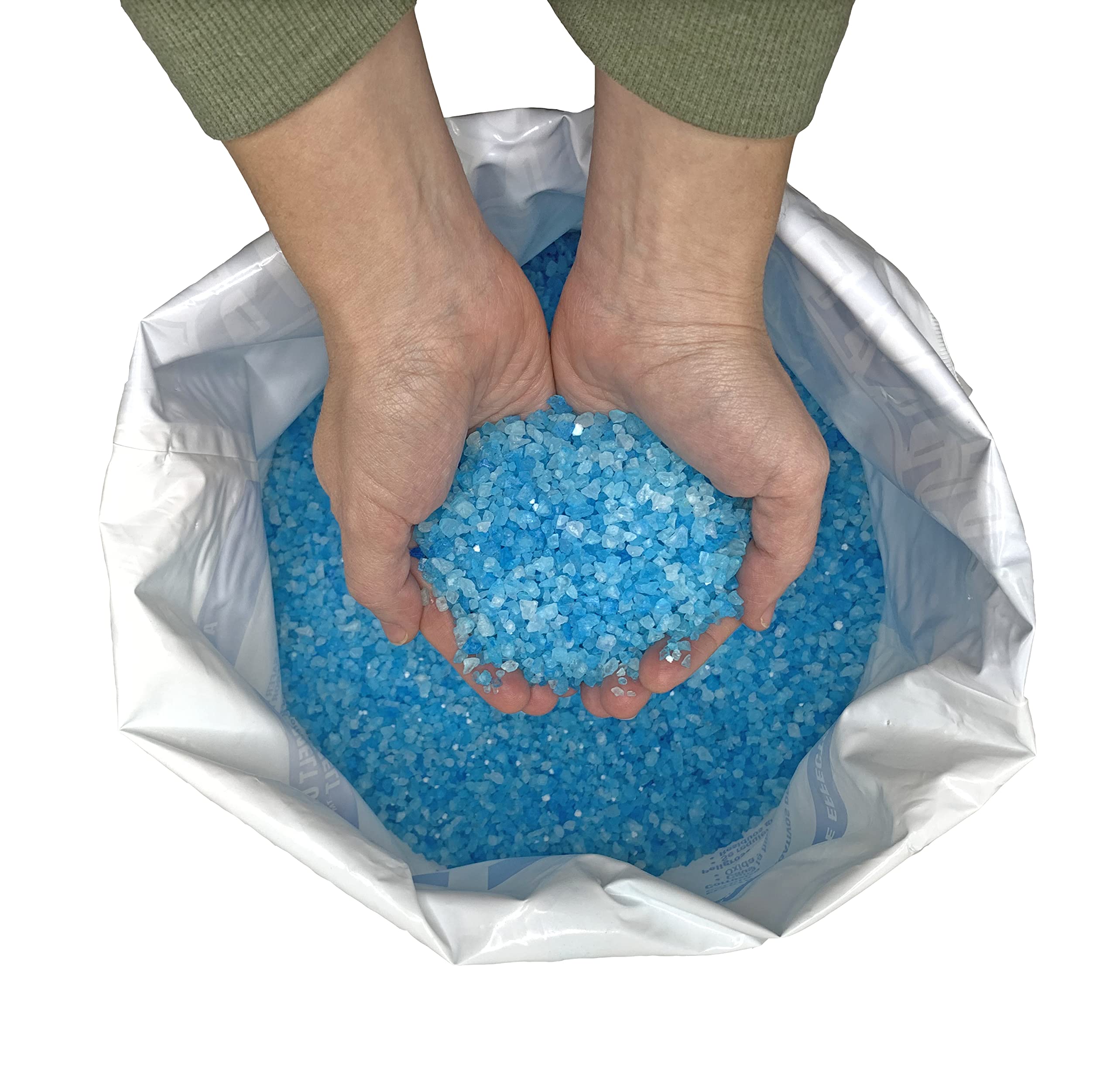 Emperor Blue Ice Melt. Environmentally Friendly Ice Melter and Pet Safe Ice Melt Effective to temperatures of -15 Degrees Fahrenheit. Comes in a 50lb Bag (1)