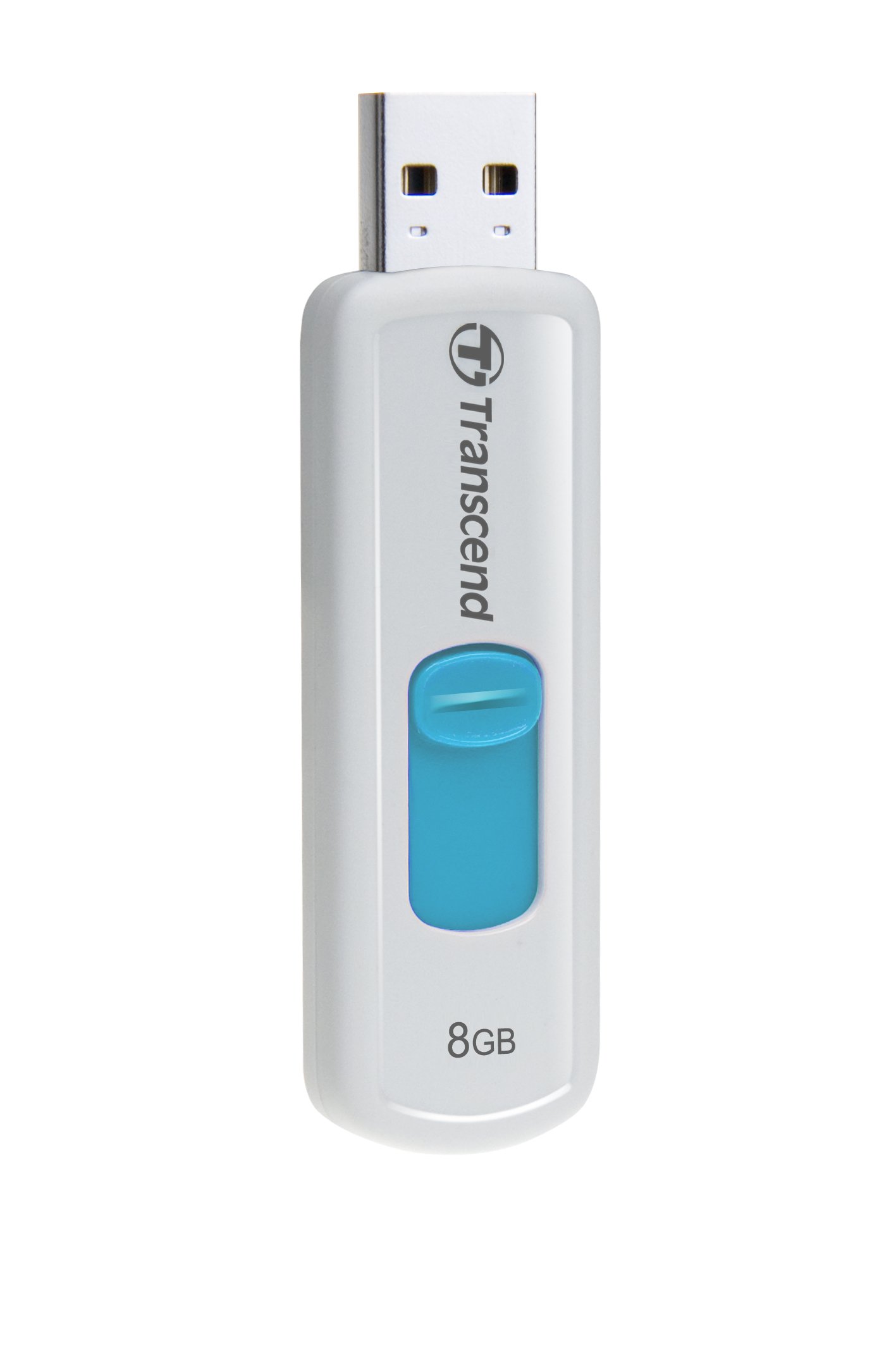 Transcend 64 GB JetFlash 530 Retractable USB 2.0 Flash Drive TS64GJF530 (White)