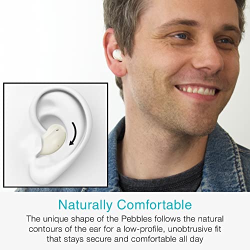 MEE audio Pebbles True Wireless Earbuds - Bluetooth 5.3 Low Profile in Ear Lightweight Headphones with Headset Microphone & Call Noise Reduction for Gym/Workouts/Sports and Gaming, Sandstone