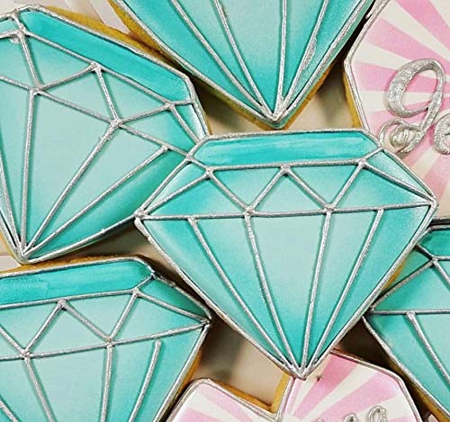 Diamond Jewel Gemstone Cookie Cutter 3.5" Made in USA by Ann Clark