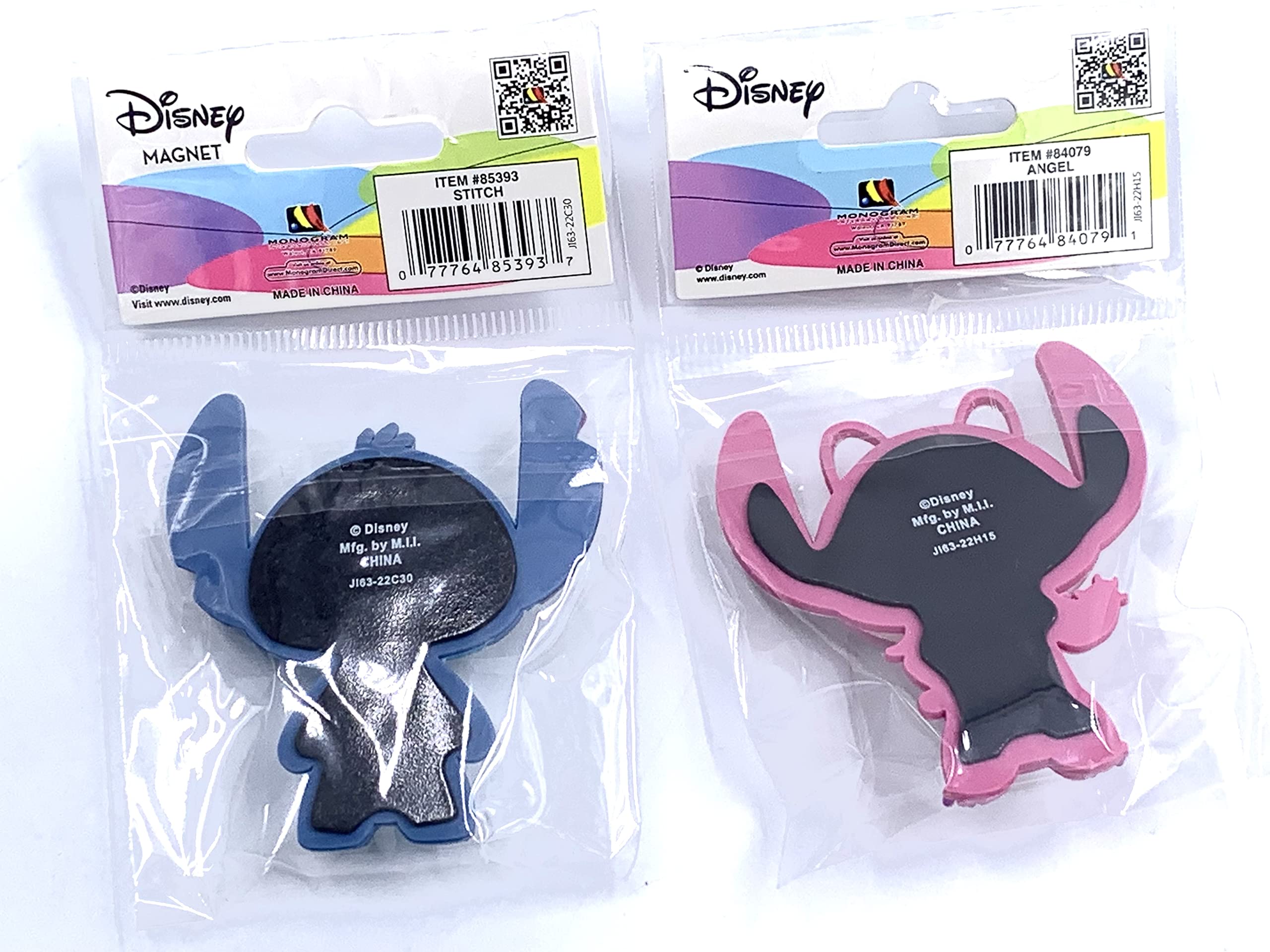 Disney Stitch 3D Foam Magnet Set - Stitch & Angel Magnets - Magnet for Refrigerators and Lockers