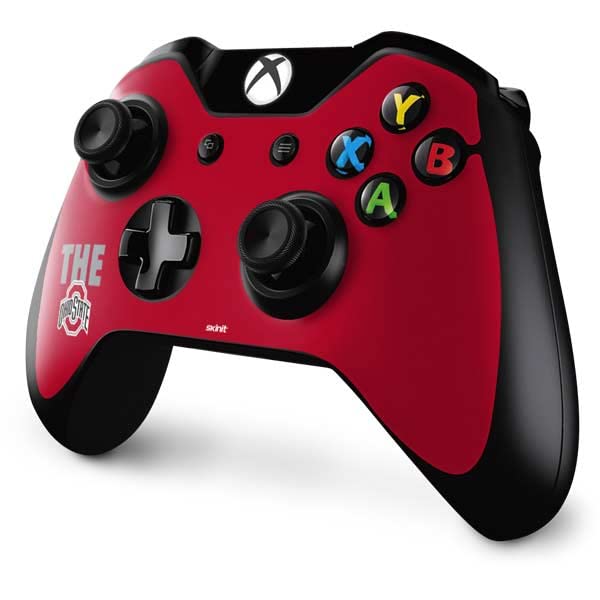 Skinit Decal Gaming Skin Compatible with Xbox One Controller - Officially Licensed Ohio State University OSU The Ohio State Buckeyes Design