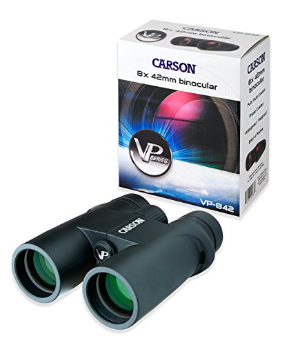 Carson VP Series Full Sized 8x42-mm Waterproof and Fog proof Binoculars in Black (VP-842)