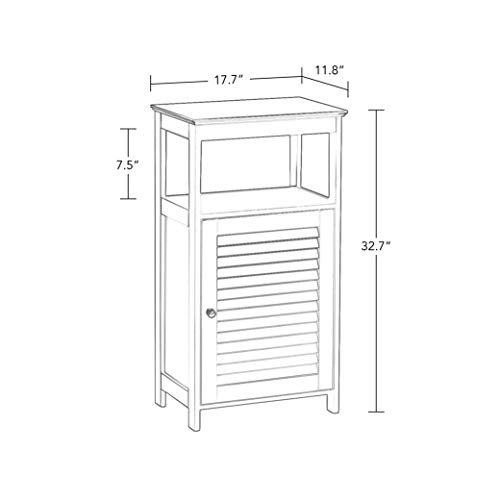 RiverRidge Ellsworth Single Door Floor Cabinet, Espresso