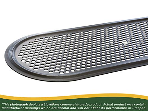 LloydPans Kitchenware 7 Inch by 18 Inch Perforated Flatbread Pan Made in the USA