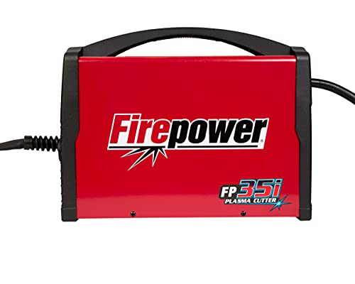FIREPOWER 1445-1935 35i Portable Plasma Cutter for Steel, Stainless Steel, Brass, Aluminum, 2.8" Color LCD Panel, Torch Trigger 2T/4T Function, Grate/Plate Cutting, 5/8" Max Cut, 35 Amps, 208/230 VAC