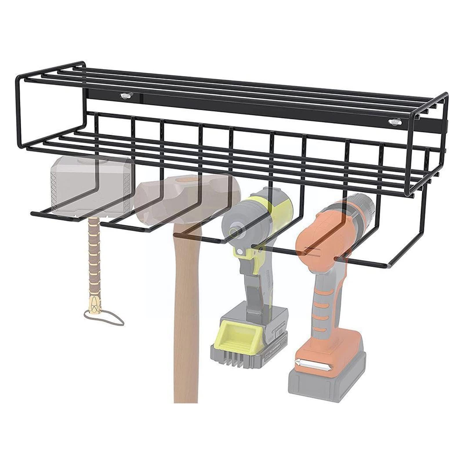 full of happiness Tool Organizers Garage Wall Mount Organizer Drill Organizer Power Cabinet Rack Organizers Electric Tool Rack Wall Storage D T6i3