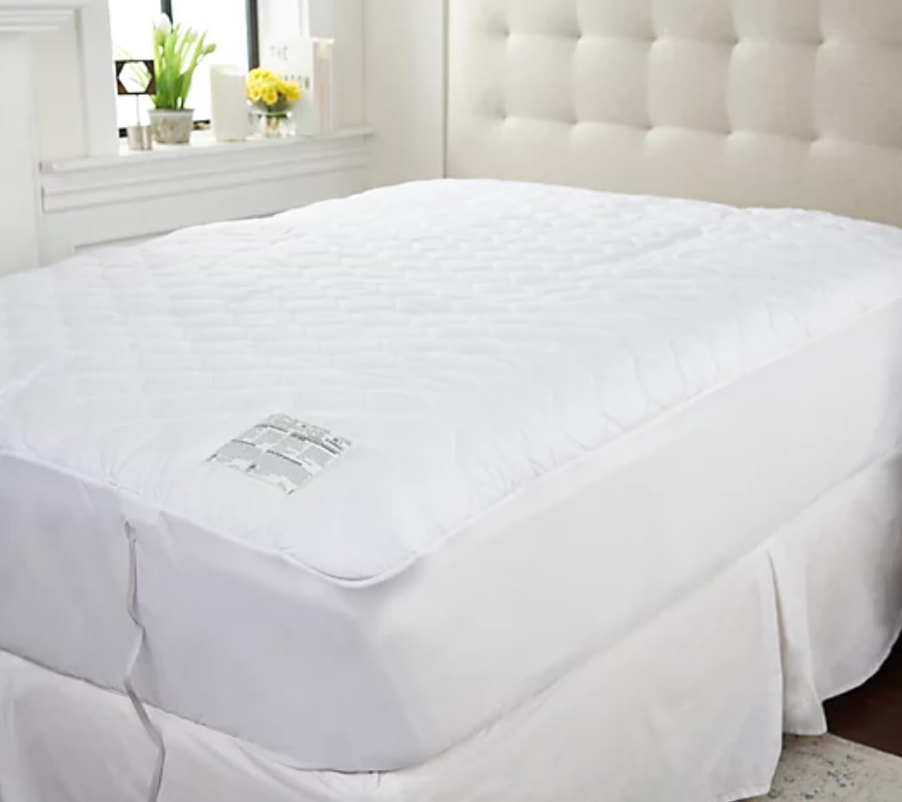Home Reflections Quilted Heated Mattress Pad Includes 2 remotes, 10 Temperature presets, 10 Hour auto-Shut Off, Machine Washable (King)