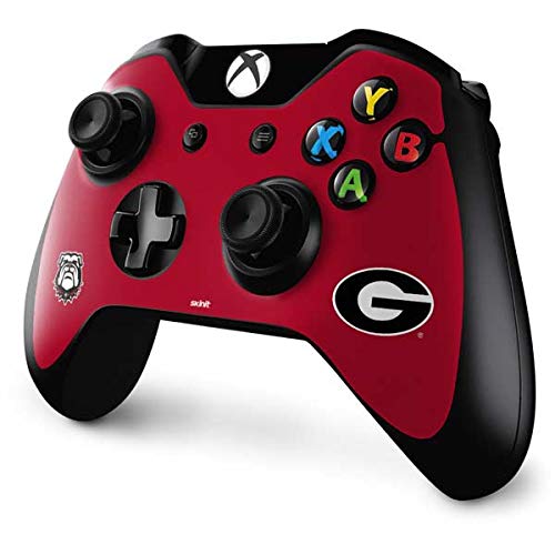 Skinit Decal Gaming Skin Compatible with Xbox One Controller - Officially Licensed College University of Georgia Logo Red Design
