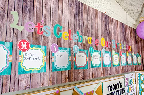 Teacher Created Resources Shabby Chic Circle Letters (77171), 3.5 Inches
