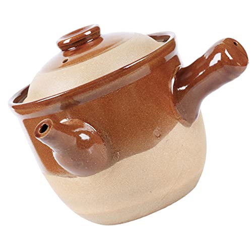 FUOYLOO Coffee Kettle Stovetop Japanese Frying Pot Korean Pots for Cooking Hot Pot Pot Turkish Coffee Pot Chinese Herbal Casserole Traditional Chinese Medicine Cooker Pottery Clay Stew Pot