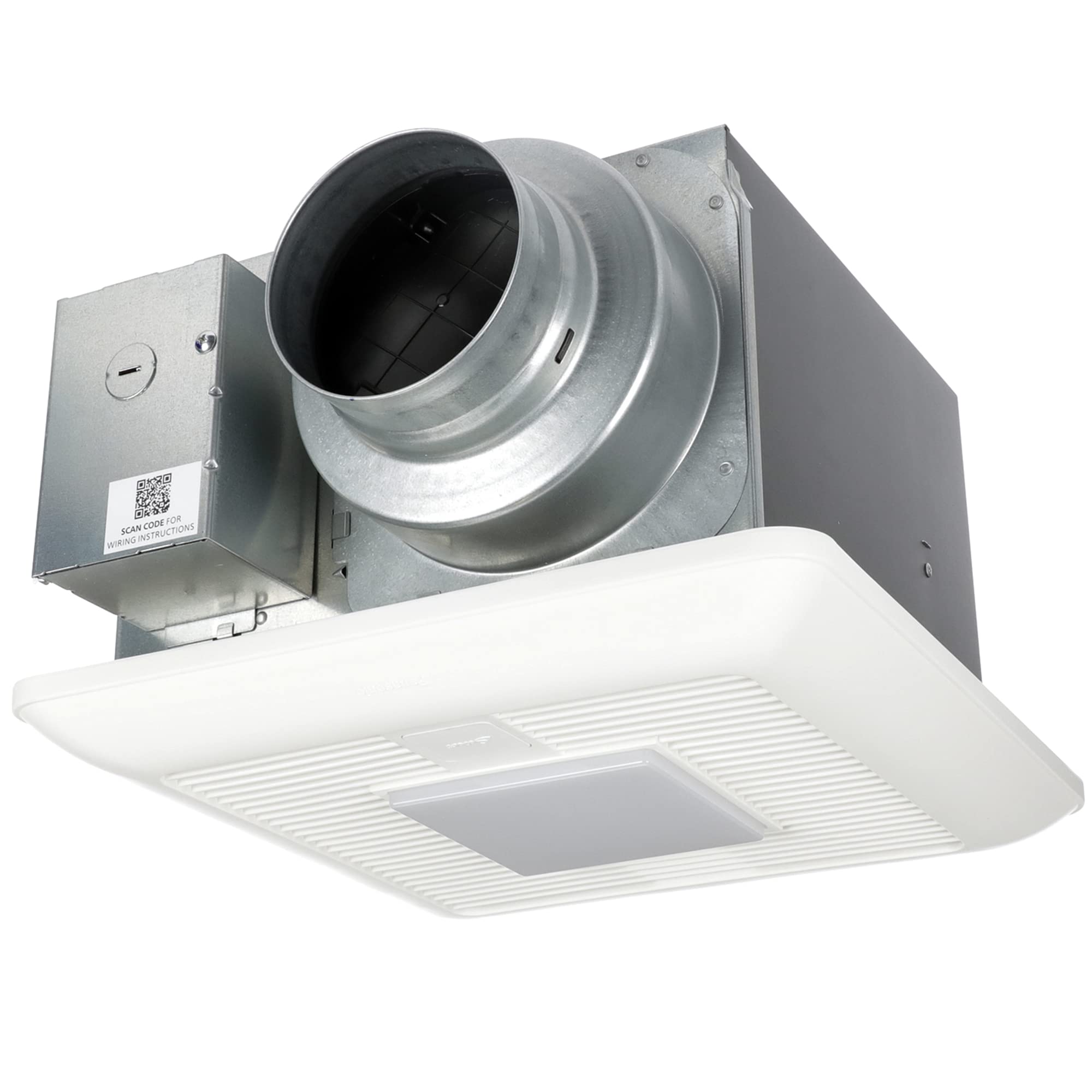 Panasonic FV-0511VKL2 WhisperGreen Select Ventilation Fan with LED Light - 50-80-110 CFM - Quiet Bathroom Fan