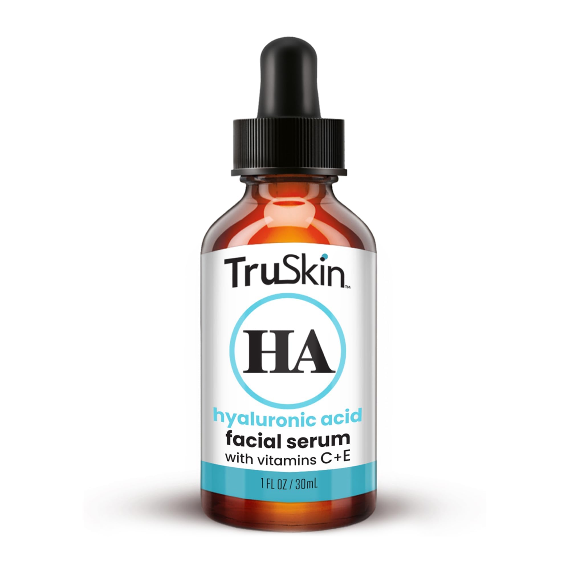TruSkin Hyaluronic Acid Serum for Face + 7 Ultra Hydrating Ingredients – Best Face Serum for Moisturizing, Plumping Skin & Smoothing the Look of Fine Lines, 1 fl oz