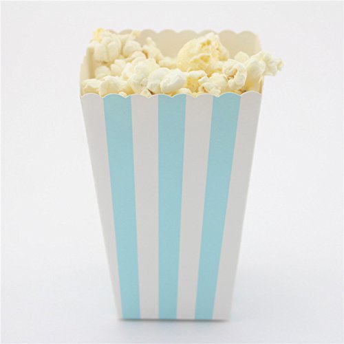 NUIBY 36 Pcs Popcorn Boxes Treat Boxes Movie Popcorn Paper bags for Dessert Tables & Wedding Favors