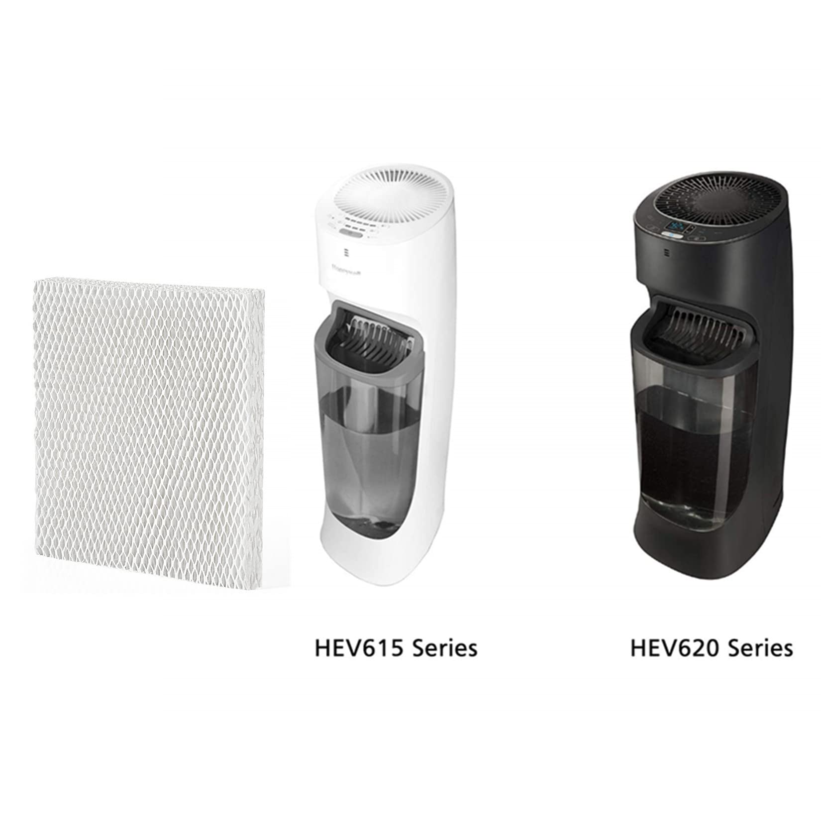Uknesfrod Humidifier Filter T Replacement for Part # HFT600, HFT600T, HFT600PDQ Compatible with Honeywell Humidifier HEV615 HEV620-4Pack