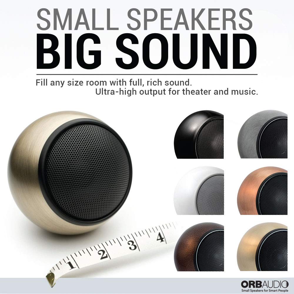 Orb Audio: 'Voice Pro' Stereo Soundbar and Dialogue-Clarifying TV Speakers. Crisp Lifelike TV Audio with Voice Boost On Demand, True Stereo Separation, Theater Sound and Remote Control