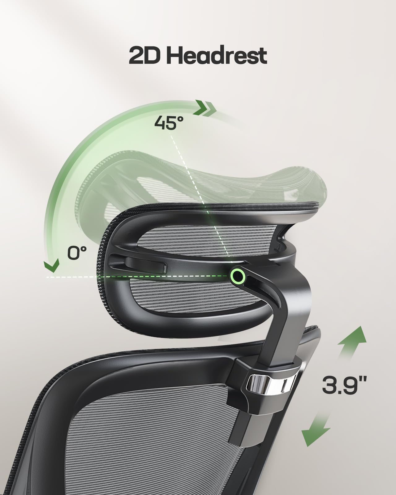 Ergonomic Office Chair Desk Chair: Marsail High Back Mesh Office Chair with Adjustable Lumbar Support and Adjustable 2D Headrest, Ergonomic Gaming Chair for Home Office