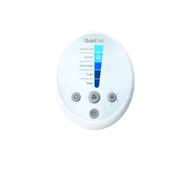 Honeywell QuietSet Oscillating Electric Tower Stand Fan 40β, Powerful and Quiet 5-Speeds with Remote Control, White - HYF260W (Renewed)