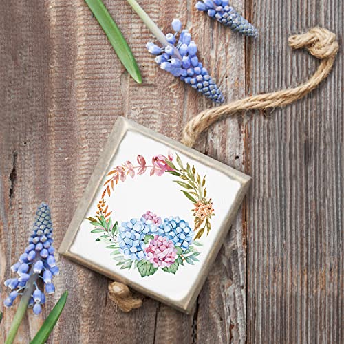 GSS Designs Hydrangea Rub on Transfers for Crafts and Furniture 2 Sheets 12"x16"- Home Furniture Transfers Rub on - Decor Flowers Stickers DIY Kits for Adults