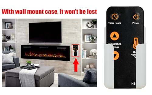 Compatible with Heat Surge Electric Fireplace Stove Heater Infrared Remote Control Accent Power Tower, Mini Glo Touch, Mini Glo Touch HD Widescreen, 2014 S8 EV.3 RNG Item # 30000770
