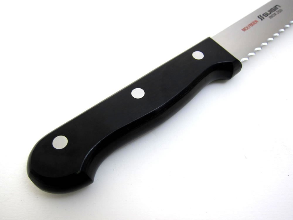Houcho.com Suisin Inox Western-Style Knife Series, Genuine Sakai-Manufactured, Inox Steel 9.8" (250mm) Bread Knife
