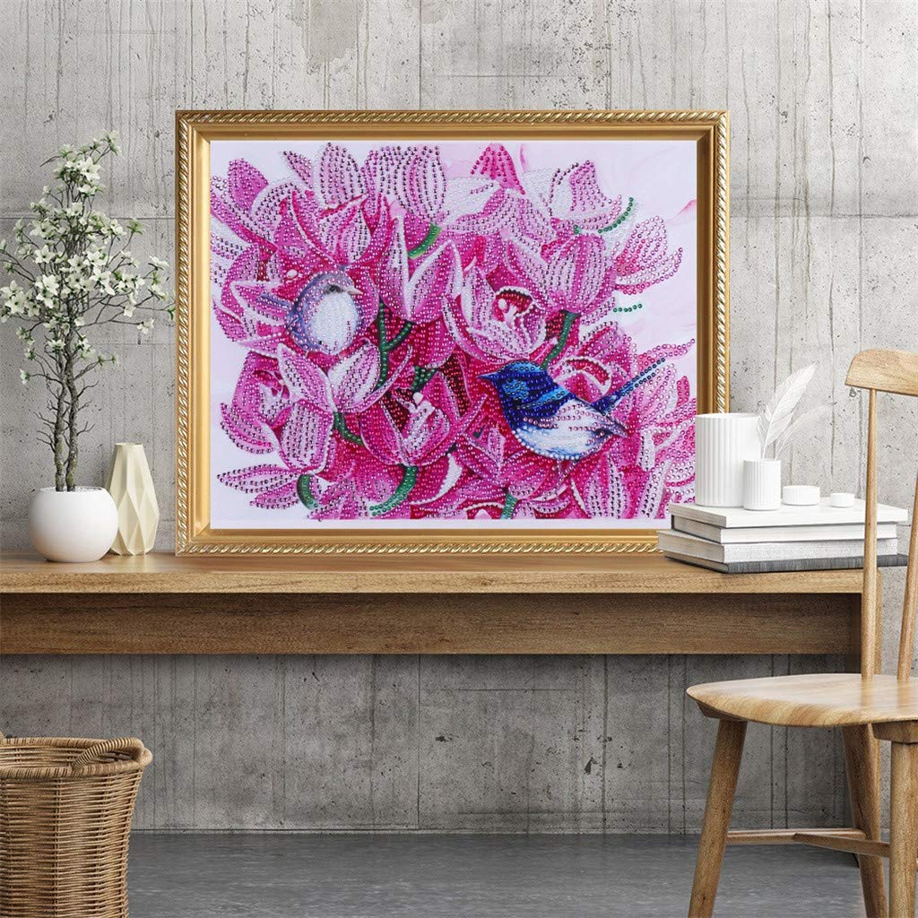 HAPPIShare Diamond Painting Kits for Adults β 5D DIY Diamond Number Kits with Full Drill β Crystal Rhinestone Diamond Embroidery Paintings Great for Home, Office, Wall Deco