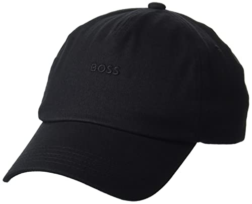 BOSS Cotton Twill Blended Logo Hat Coal