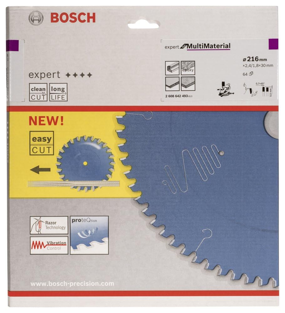 Bosch 2608642493 Circular Saw Blade "Top Precision" Exmub 8.5inx30mm 64T
