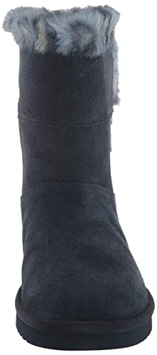 Koolaburra by UGG Women's ARIBEL Short Leopard Fashion Boot, Insignia Blue, 10