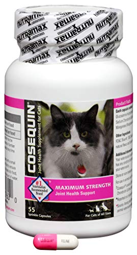 Nutramax Cosequin Joint Health Supplement for Cats - With Glucosamine and Chondroitin, 55 Capsules