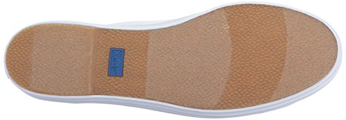 Keds Women's Triple Kick Canvas Fashion Sneaker, White, 9 M US