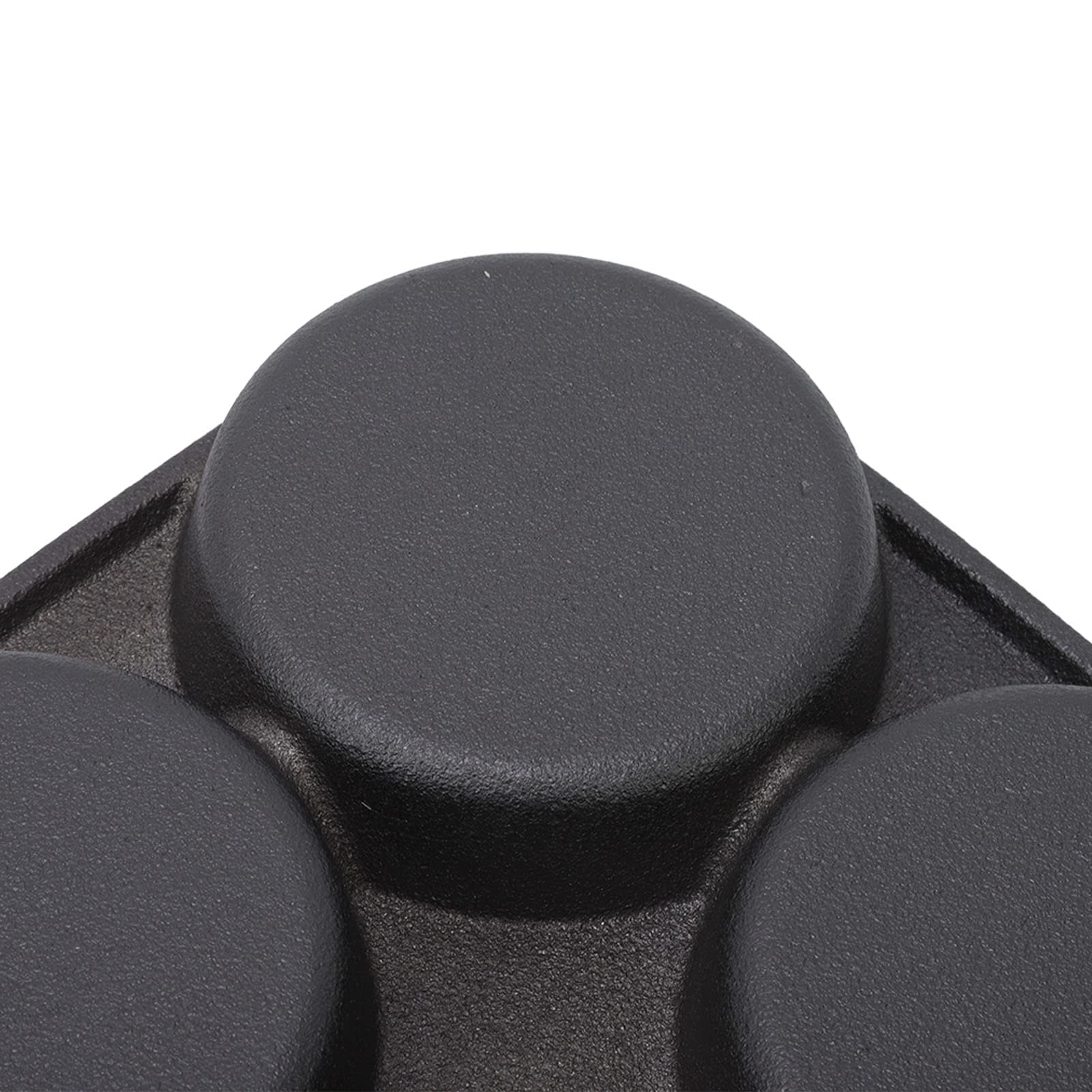 Dussdote Egg Pan, Egg Pan for Egg 4 Cup Egg Frying Pan with Wooden Handle for Breakfast Pancakes Omelettes