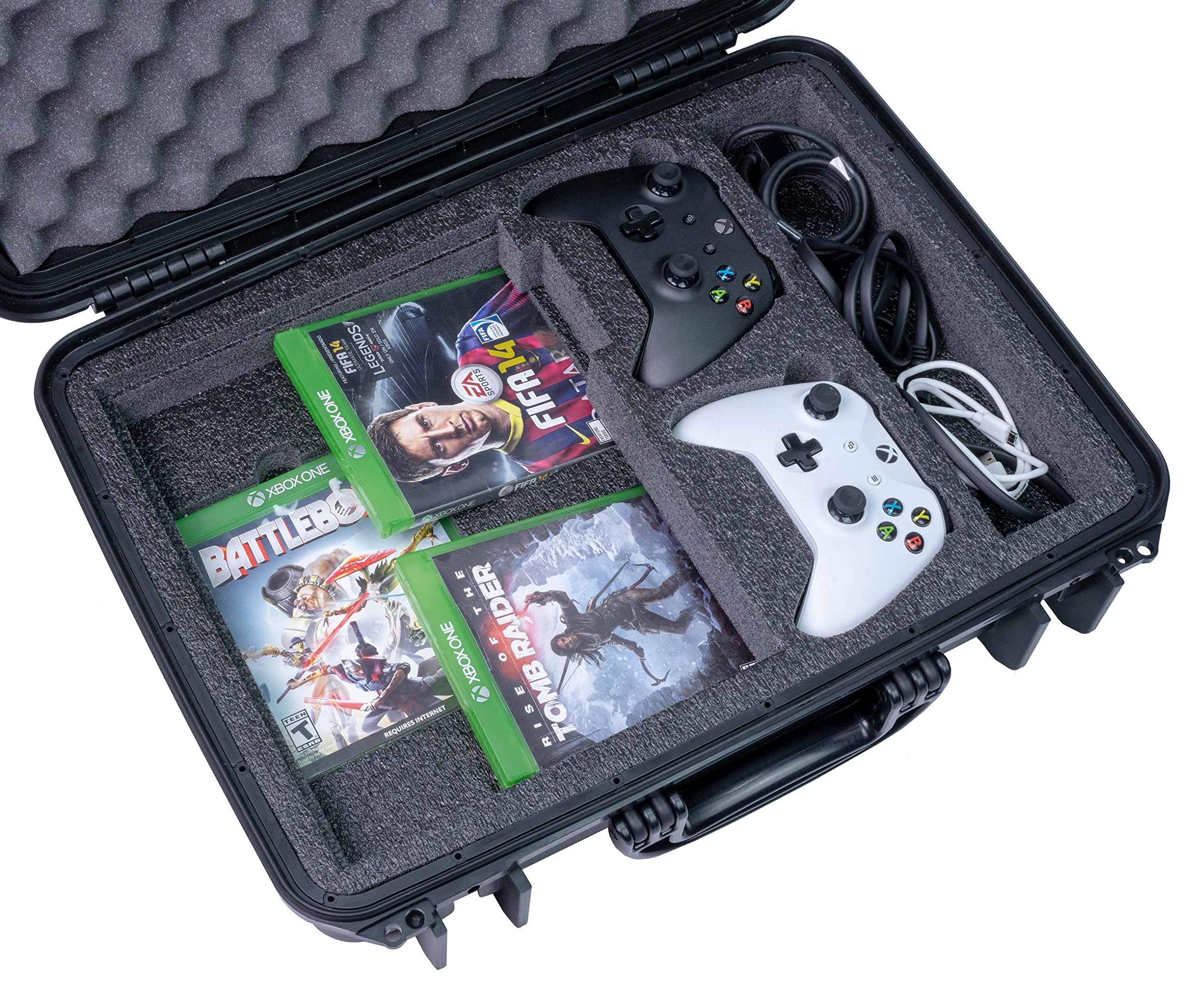 Case Club Case fits Xbox One X / S in Pre-Cut Waterproof Hard Shell