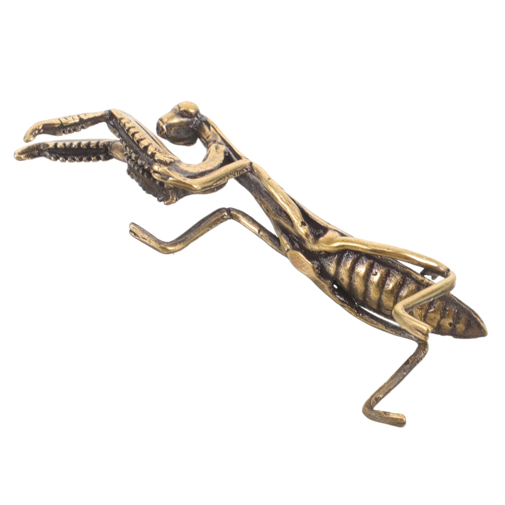GRIRIW Vintage Decor Ornament Animal Mantis Statue Decor Small Mantis Statue Delicate Mantis Craft Tabletop Decor Desktop Mantis Statue Mantis Craft Figurine Household Mantis Model Copper