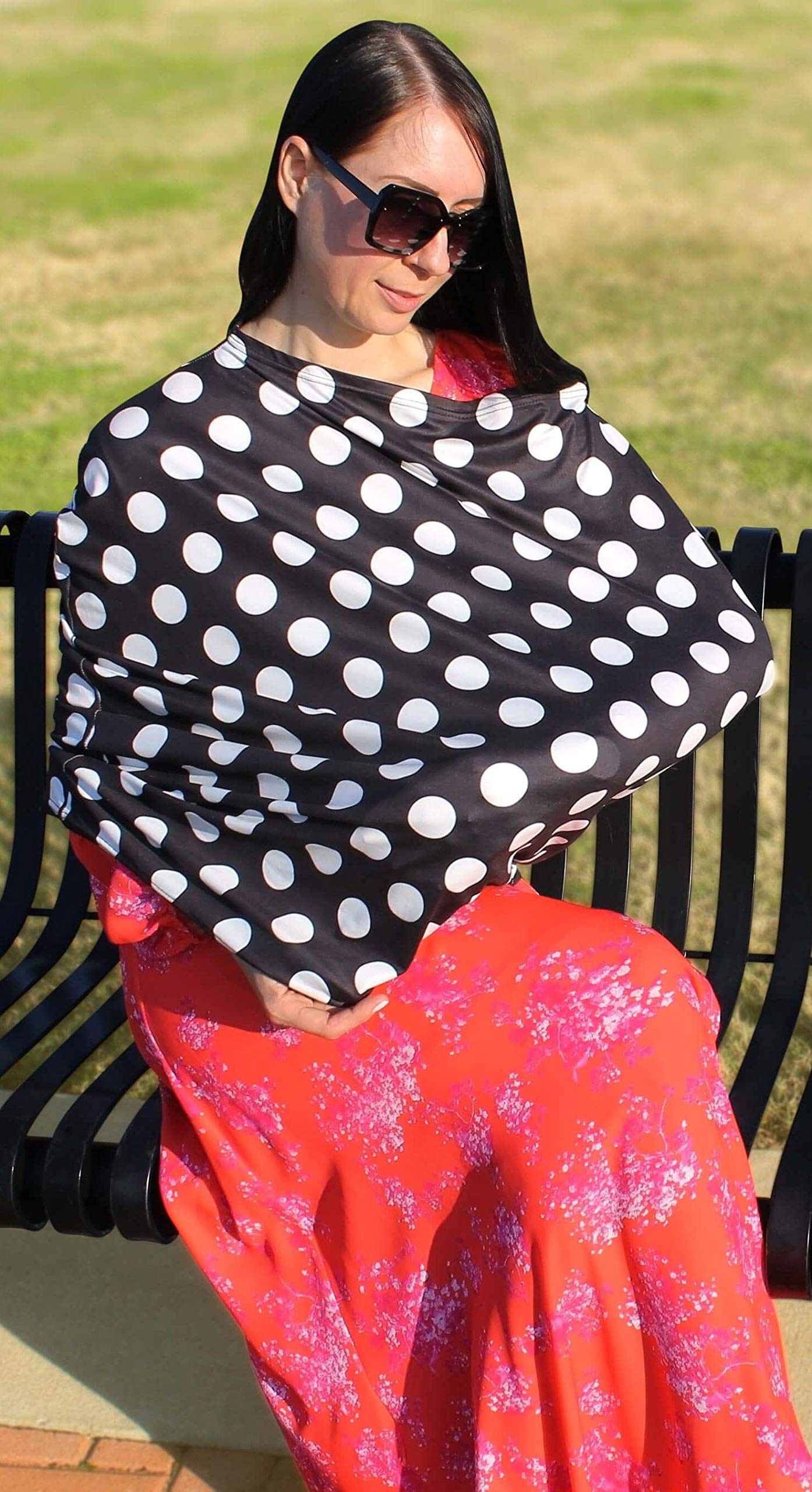 Car Seat Covers for Babies - Orange Zig Zag